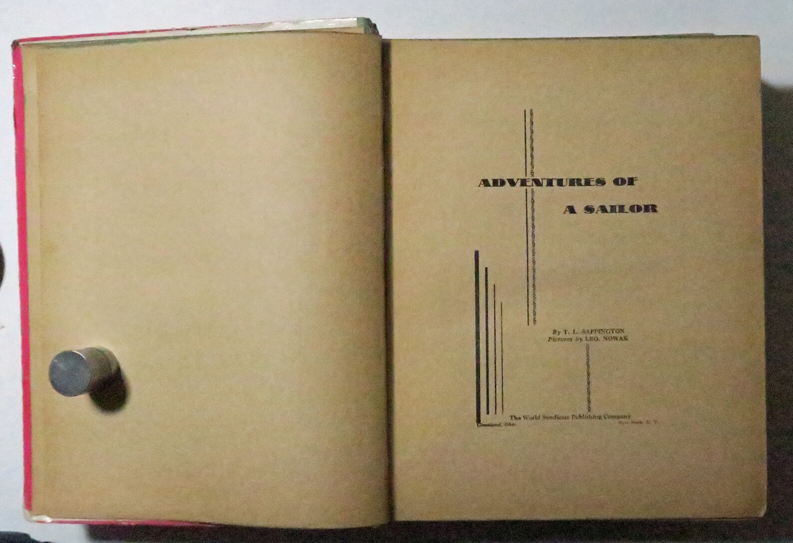 Adventures of A Sailor by T L Sappington, 1932 - Etsy