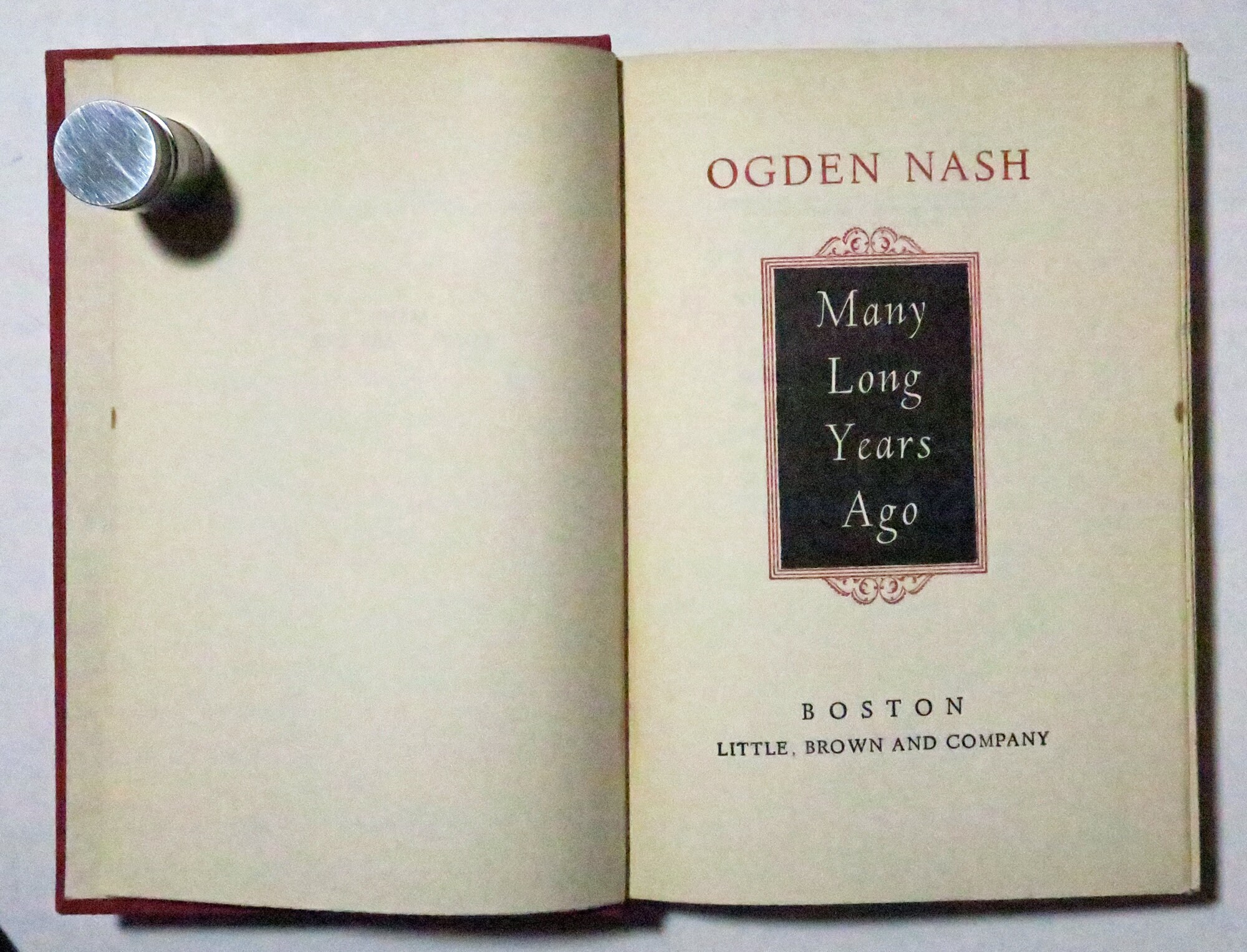 Many Long Years Ago by Ogden Nash, 1945 - Etsy
