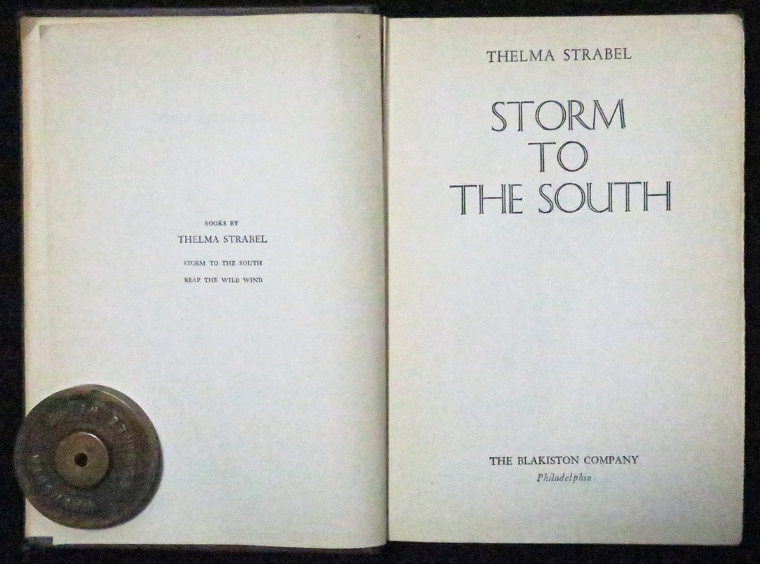 Storm to the South by Thelma Strabel, 1944 - Etsy