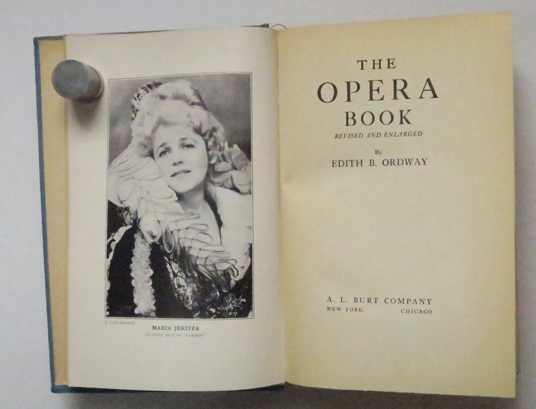The Opera Book by Edith B Ordway, 1917 - Etsy