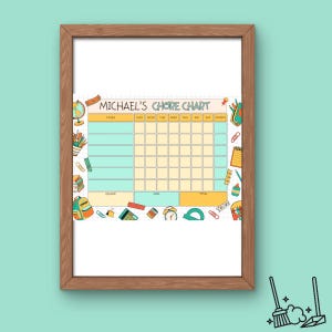 Ocean Adventure Kids Chore Chart - Etsy