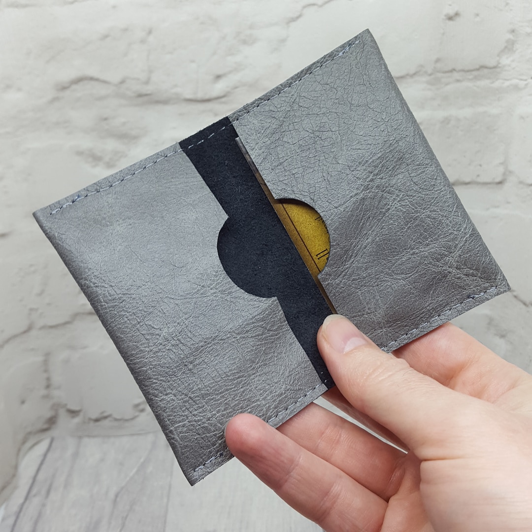 Slim Leather Card Holder Minimalist Card Wallet Simple Card - Etsy