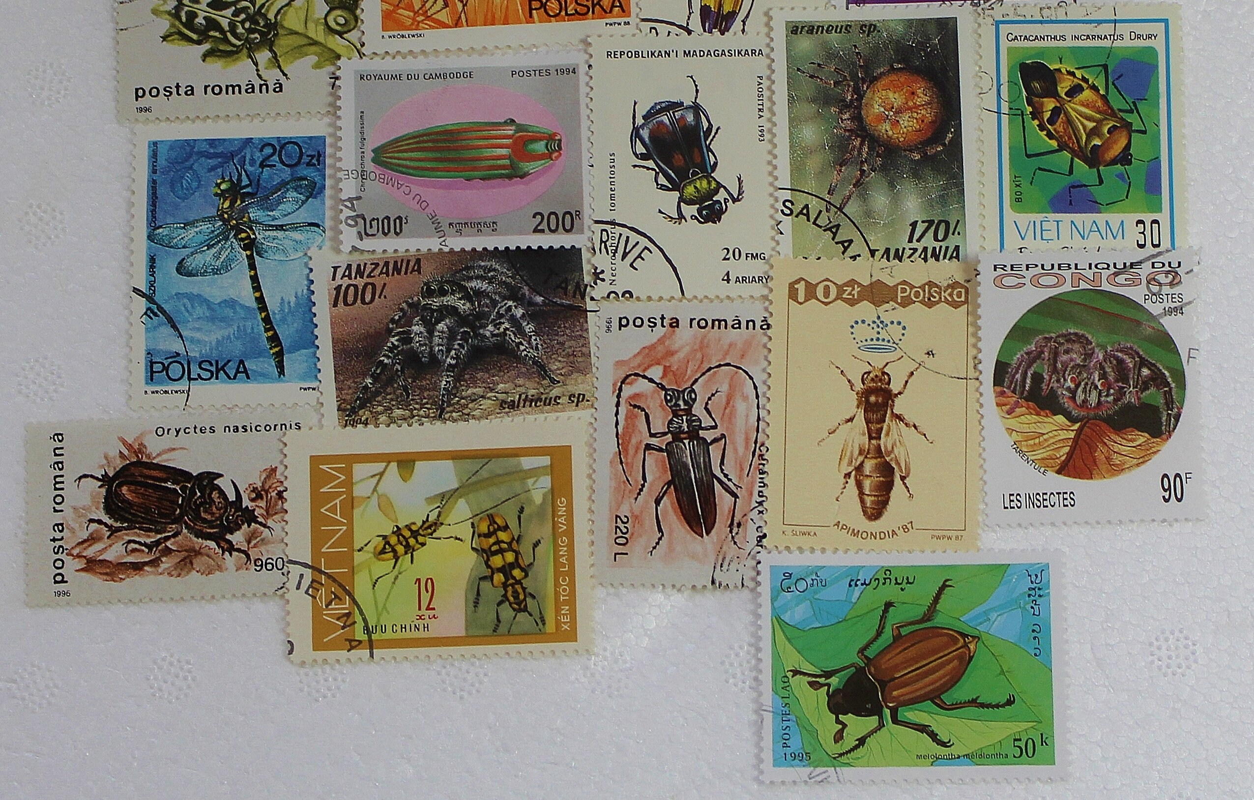 Stamps for Insect Lovers & Collectors, Insect Theme X 25 Beautiful for ...