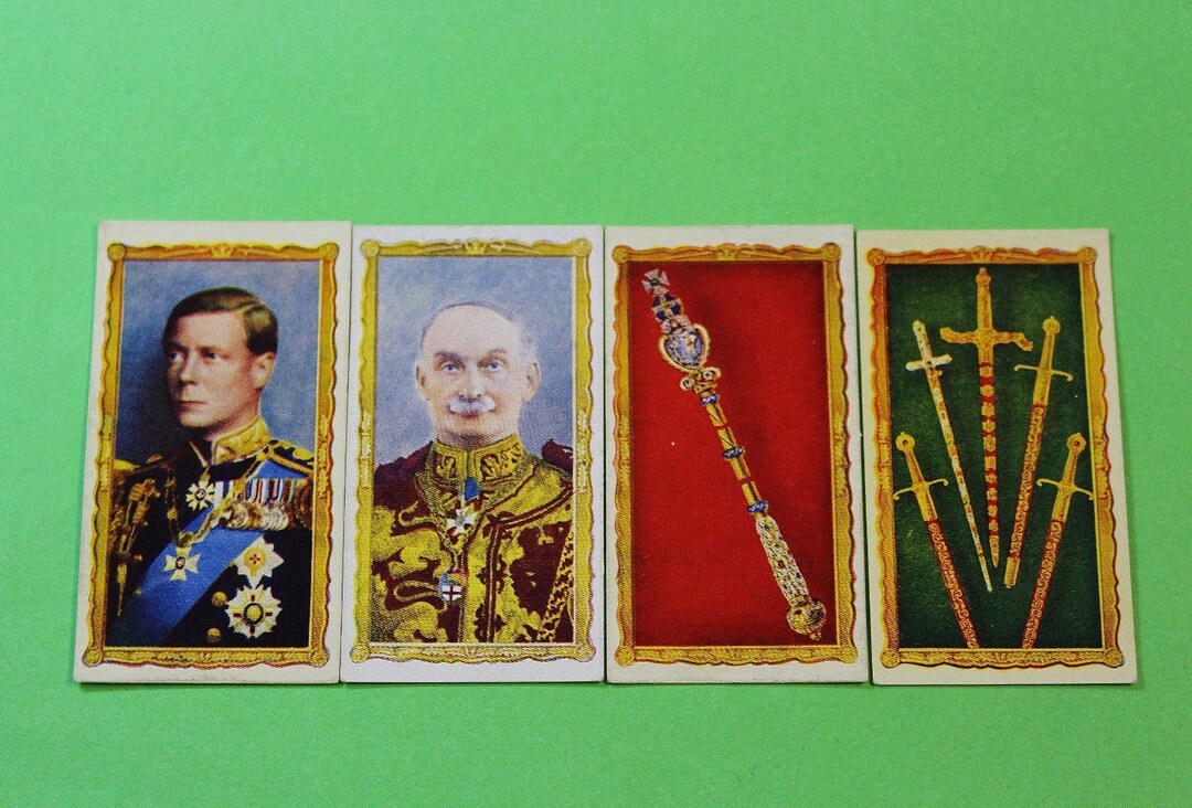 Vintage Cigarette Card J. Wix & Sons Ltd Coronation 1937 4/50 Varnished ...