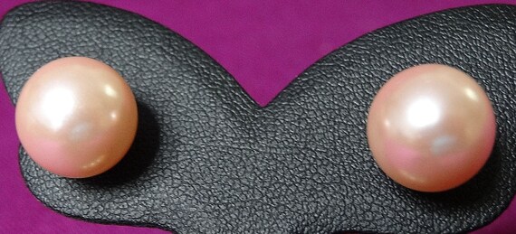 Vintage De-Stash Bulk Lot 2 Pr Faux Pearl Earrings Pi… - Gem