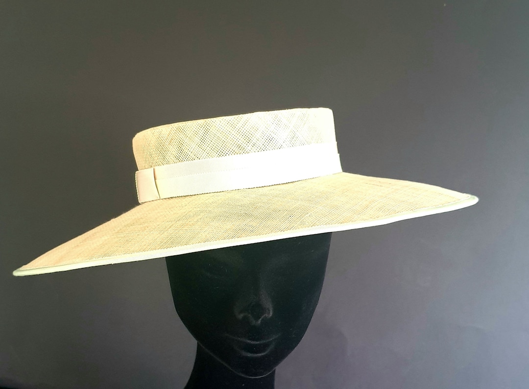Boater Hat - Bespoke to Your Specification and Colour Choices - Etsy