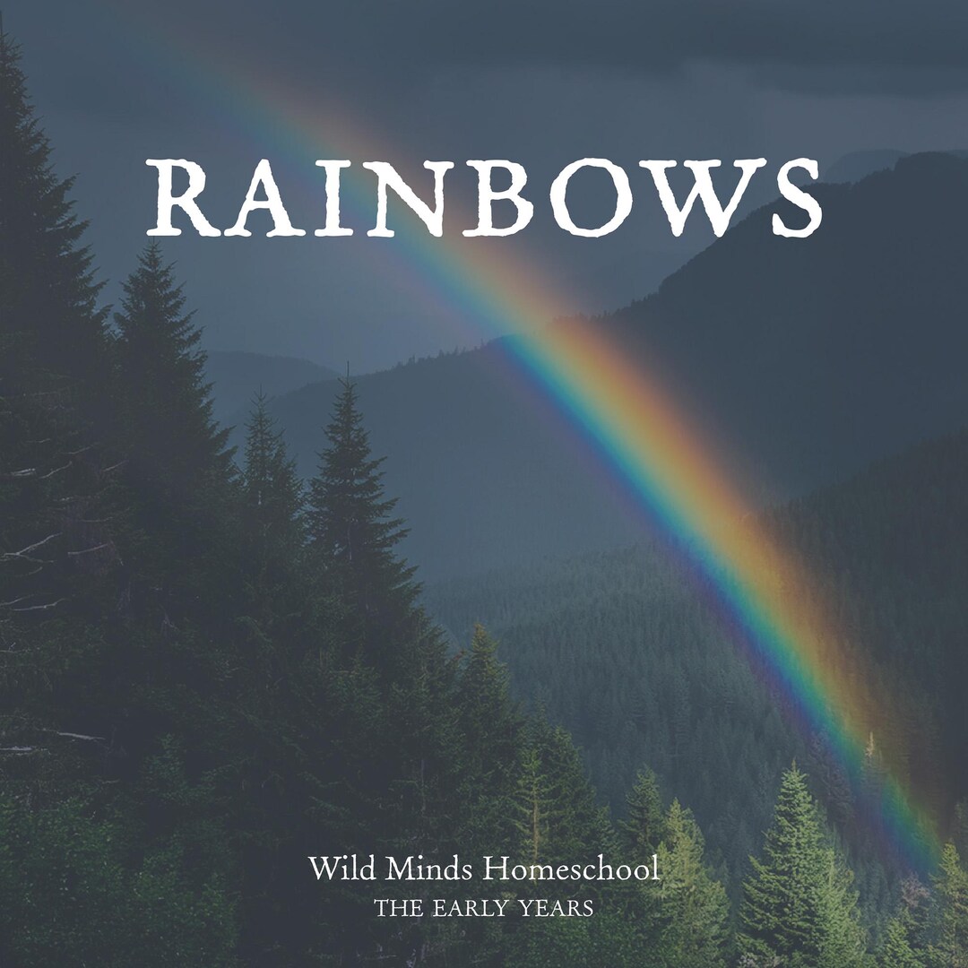 Rainbows Unit Study: the Early Years - Etsy