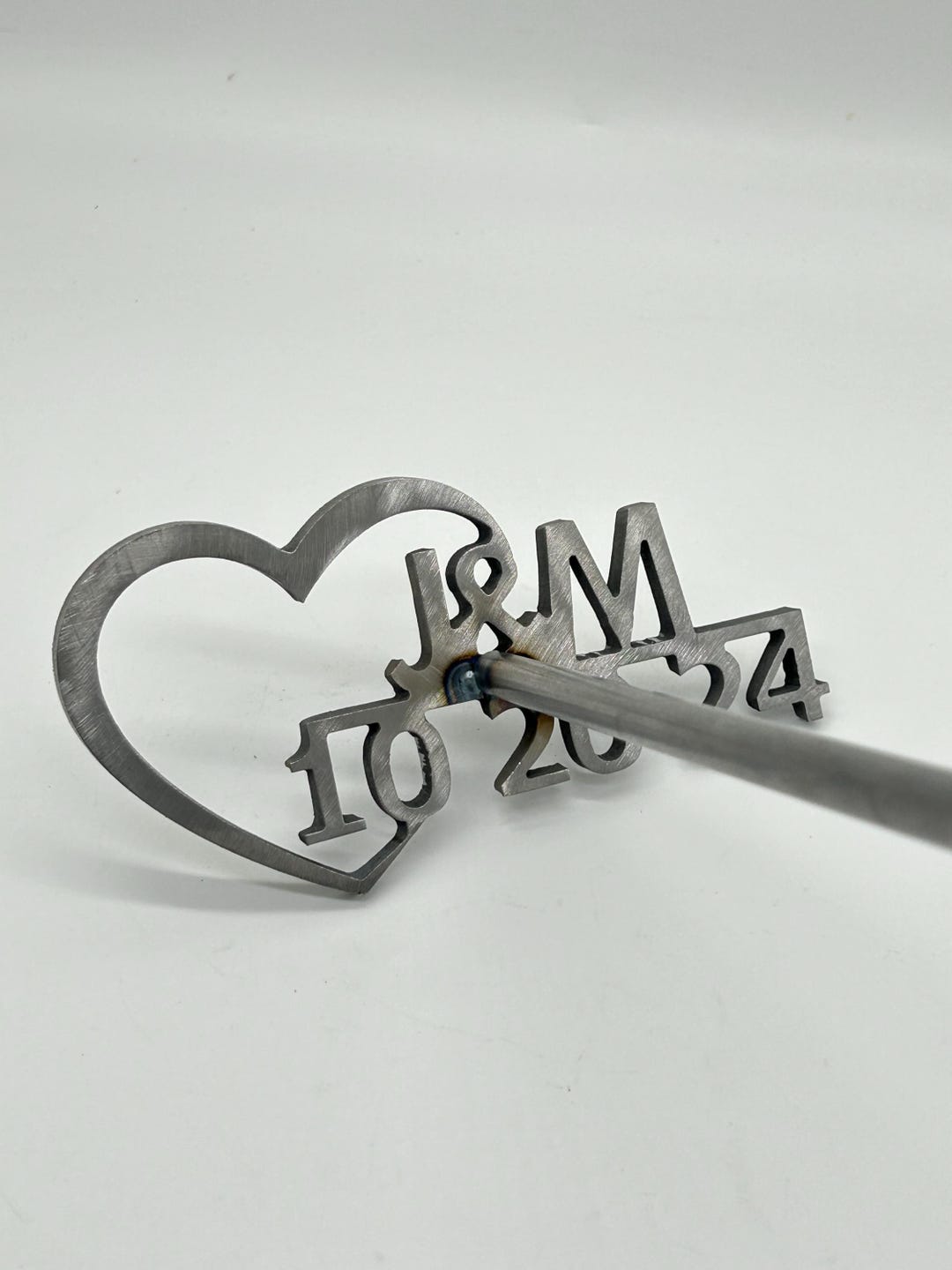 Country Wedding Branding Iron Date, Initials, Heart Branding Ceremony ...