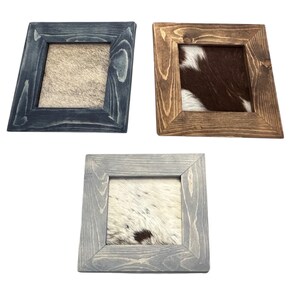 Rustic Cowhide Wedding Frame and Custom Heart Branding Iron Set ...