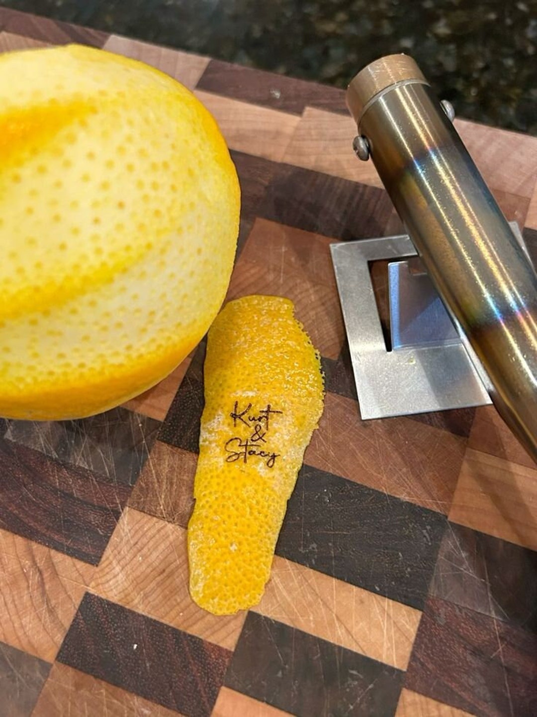 Custom Orange Peel Branding Iron – Cocktail Garnish Stamp ...
