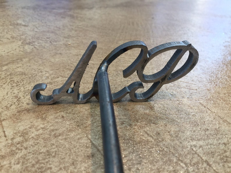 Custom Script Branding Iron With 3 Letters made in the USA - Etsy