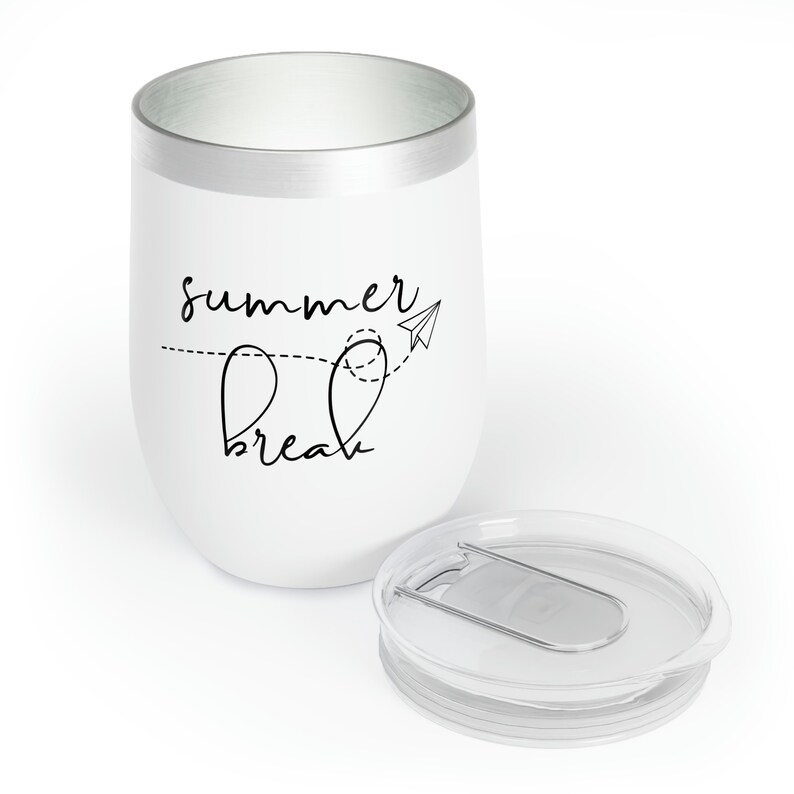 Summer Break Chill Wine Tumbler | Teacher Gift | Teacher Wine | Summer ...