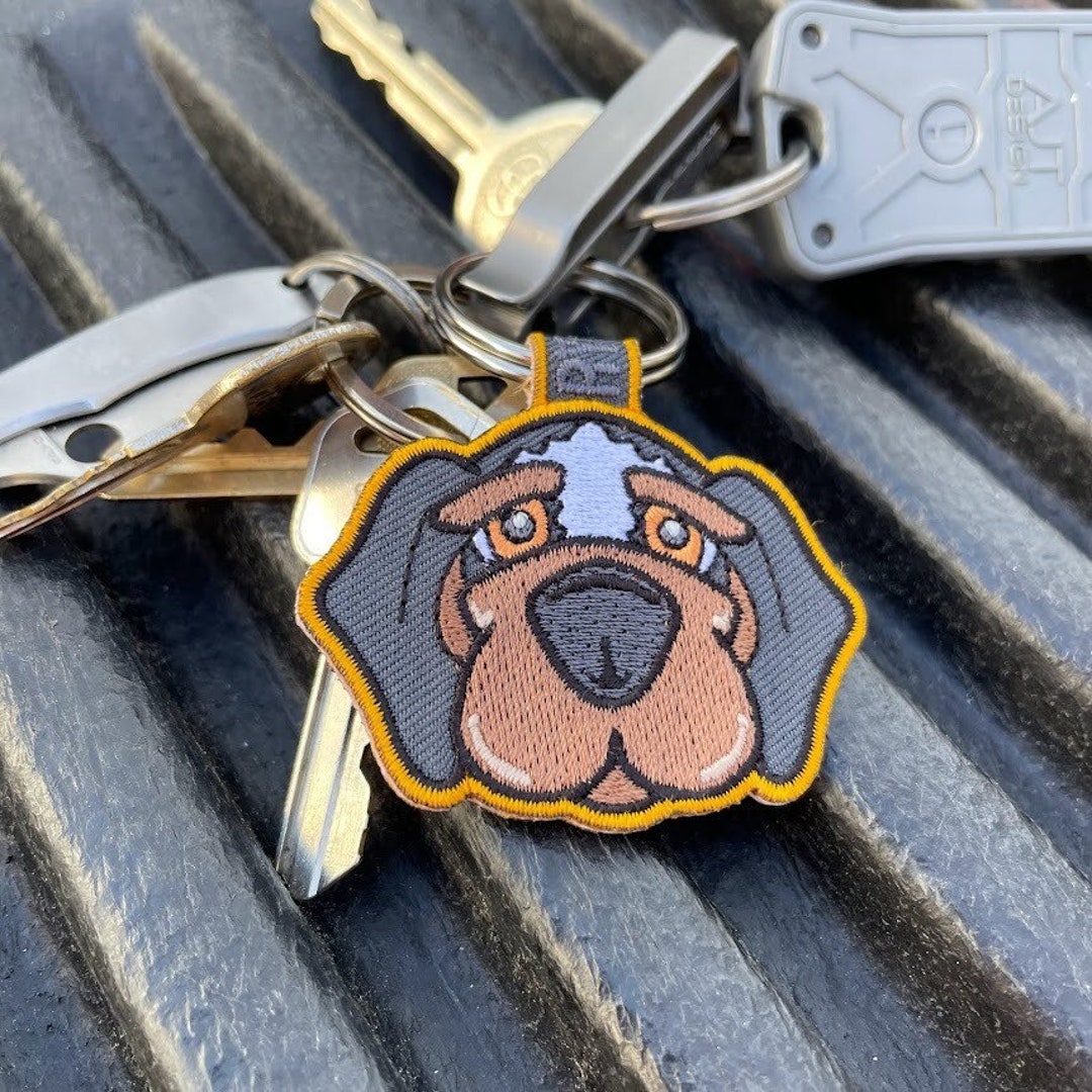 Hound Dog Cute Cartoon Animal Embroidered Keychain | Gifts Accessory ...