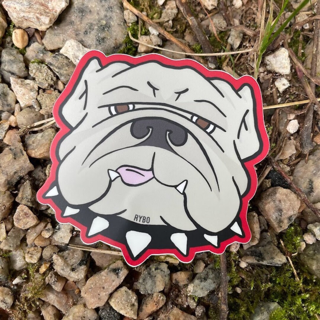 Georgia Bulldogs UGA Football Mascot Sticker Decal ORIGINAL ARTWORK - Etsy