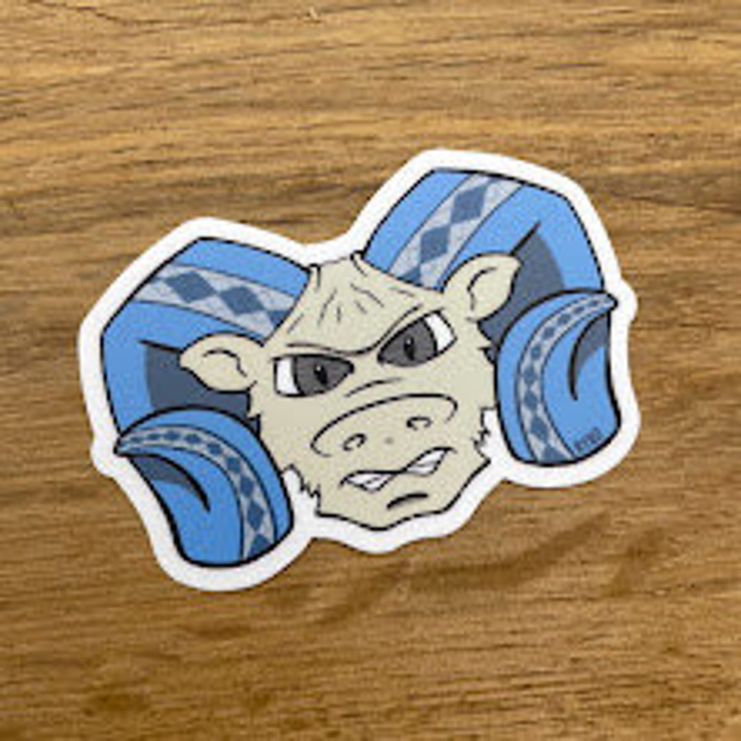 North Carolina UNC Tarheels Rameses Sticker Decal - Etsy