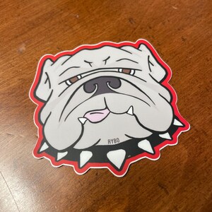 Georgia Bulldogs UGA Football Mascot Sticker Decal ORIGINAL ARTWORK - Etsy