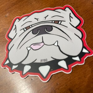 Georgia Bulldogs UGA Football Mascot Sticker Decal ORIGINAL ARTWORK - Etsy