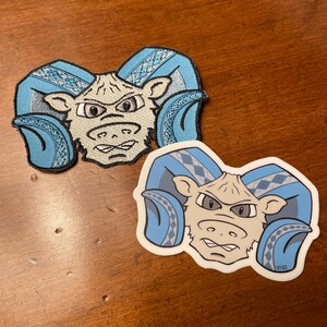 North Carolina Mascot Sticker Decal Football ACC Chapel Hill - Etsy