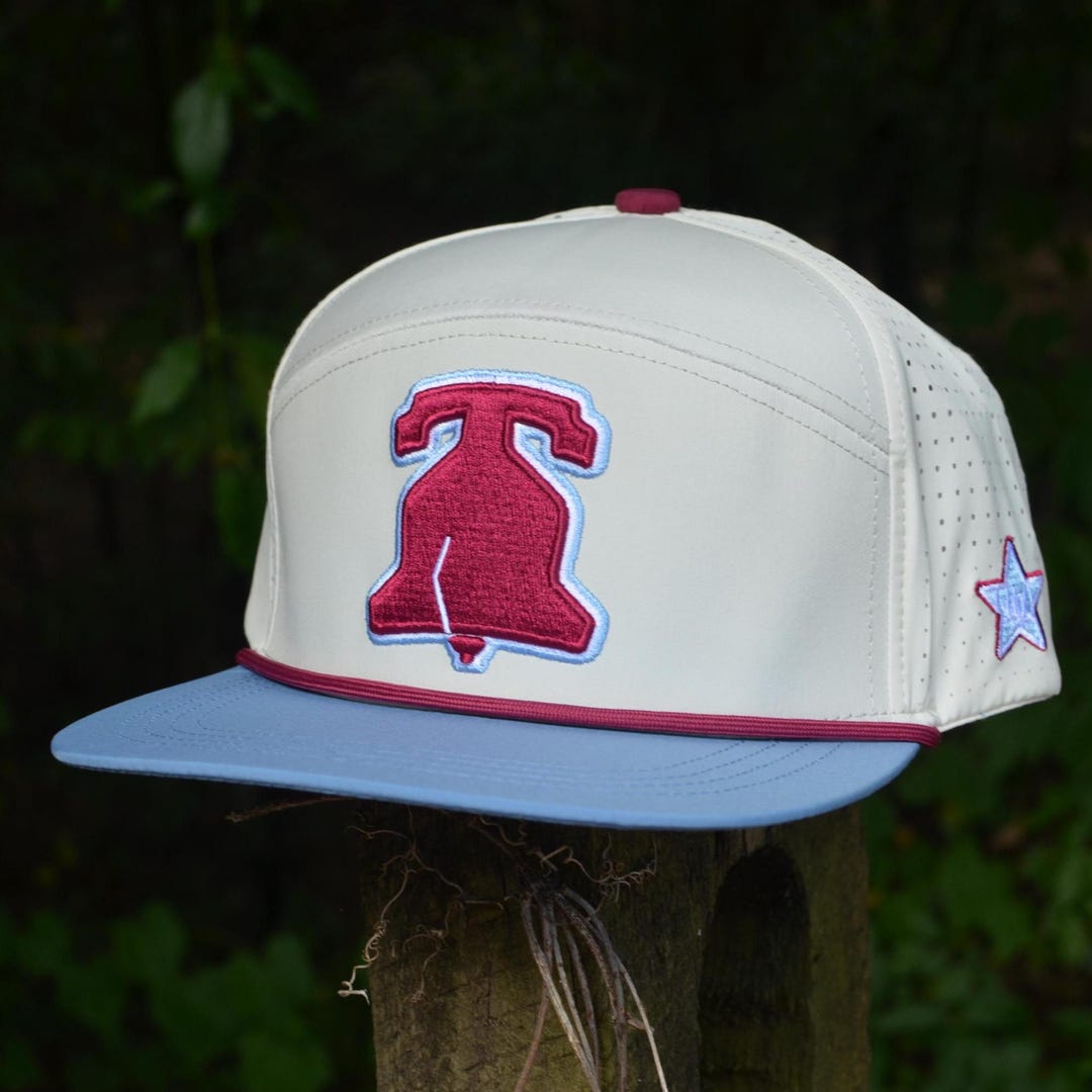 Philadelphia Baseball Retro Blue Liberty Bell Throwback Snapback Rope ...