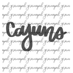 DIGITAL FILE* Cajuns Team Svg, Sports Team Name, Football, Earring Name ...