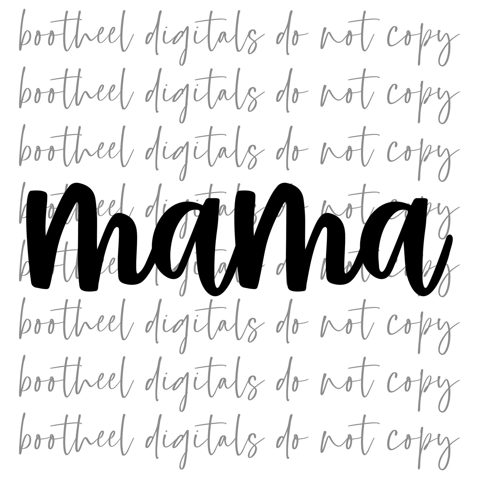 DIGITAL FILE* Mama Svg, Cursive Mama Font Svg, Glowforge Tested SVG ...