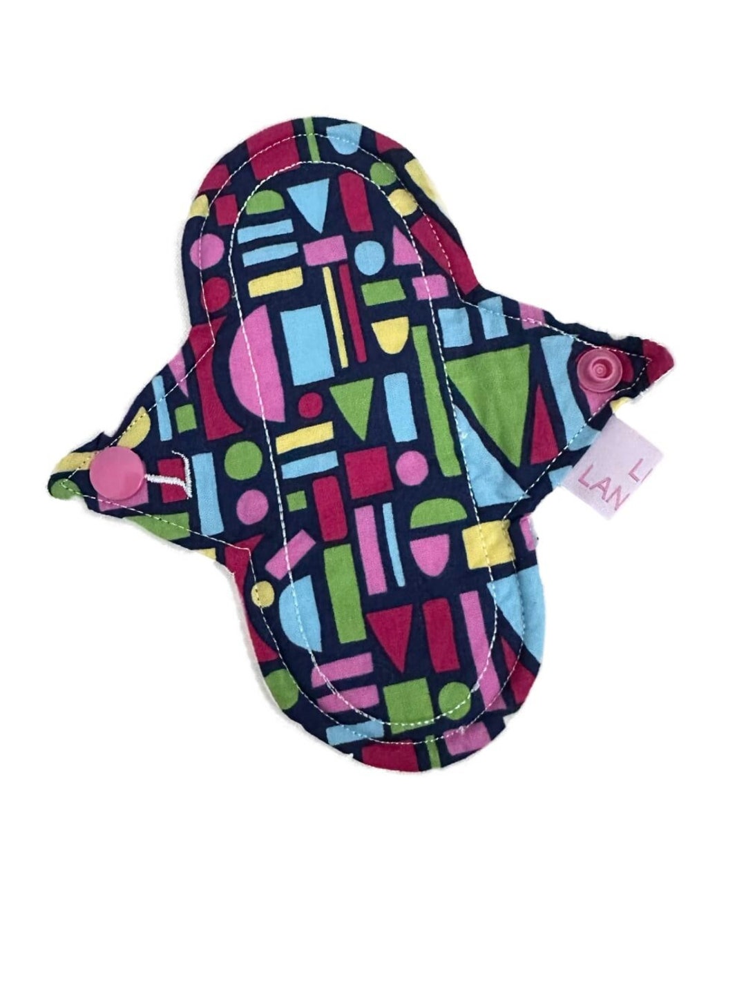 6" Light Flow Reusable Cloth | Period Pad | Stained Glass Cotton - Etsy