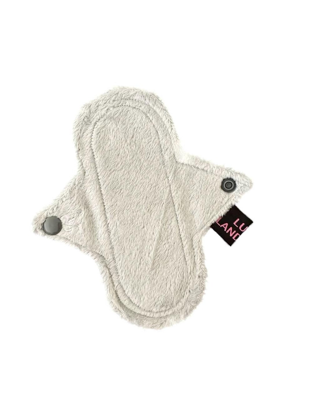 6” Regular Cloth Pad | Reusable Cloth Pad | Grey Plush - Etsy