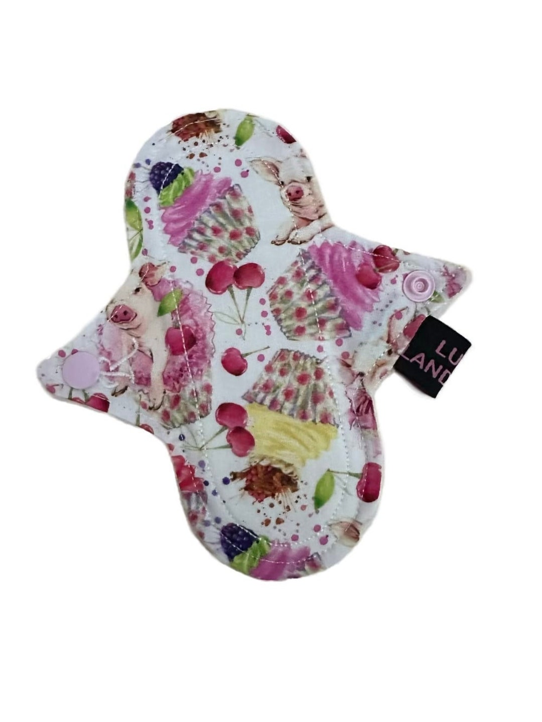 6 Regular Flow Cloth Pad Reusable Cloth Pad Period Pad Cherry Cupcake ...