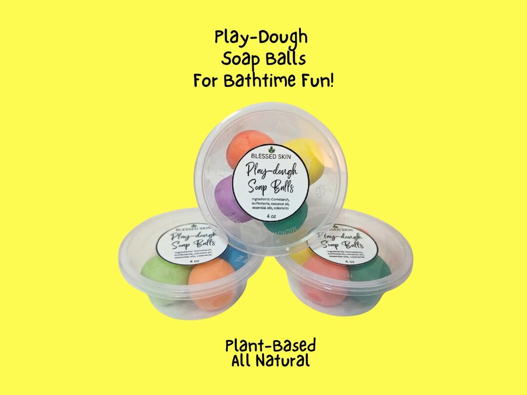 Easter Basket Items, Kids Play-dough Soap Balls, Bathtime Fun ...
