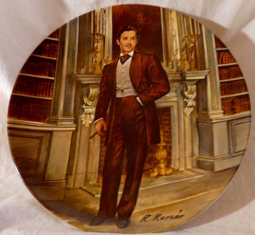 Rhett Butler Gone With the Wind Collectors Plate by Ray Kursar MGM ...