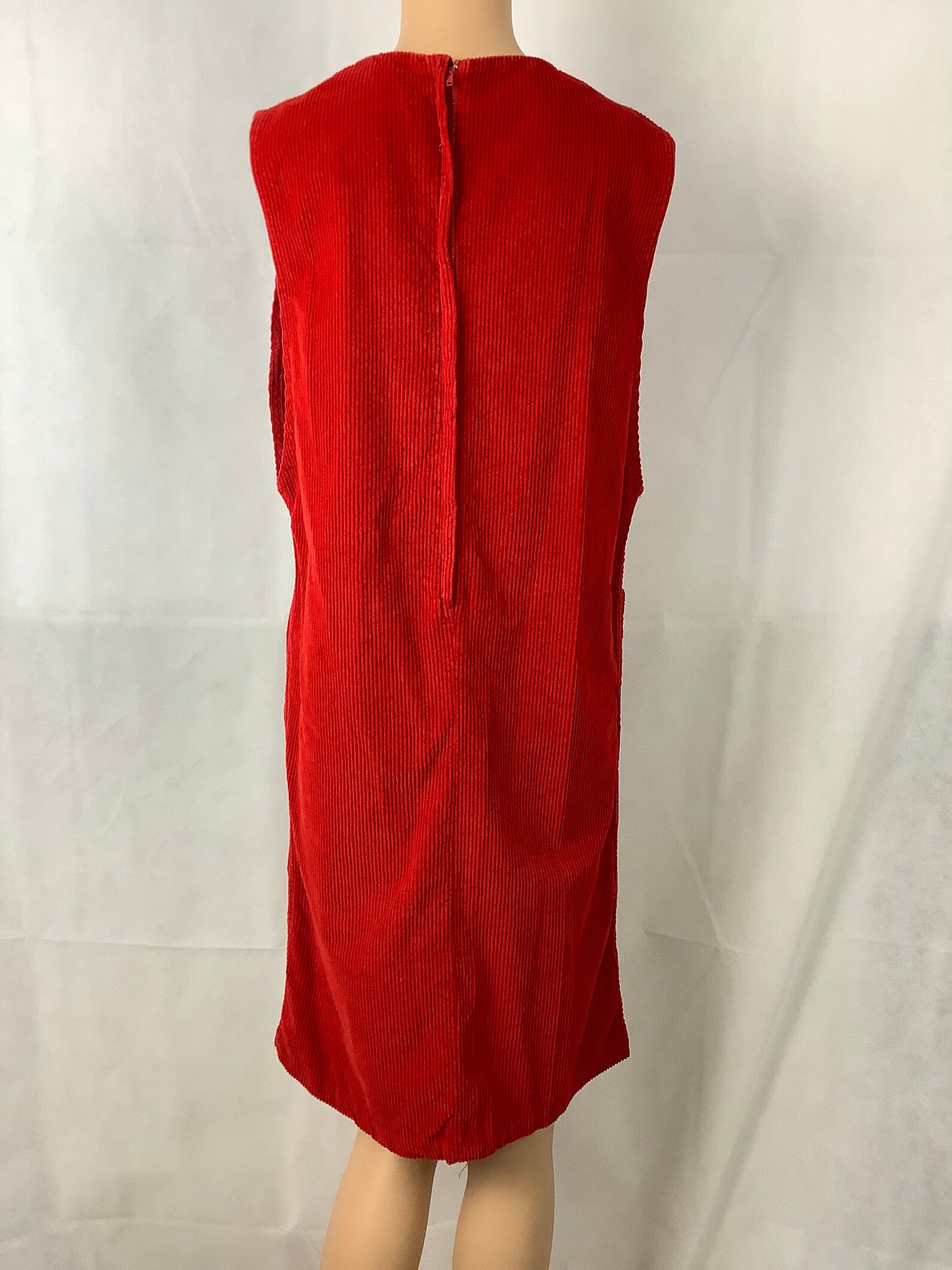 Vintage Corduroy Dress Red Corduroy Dress - Etsy