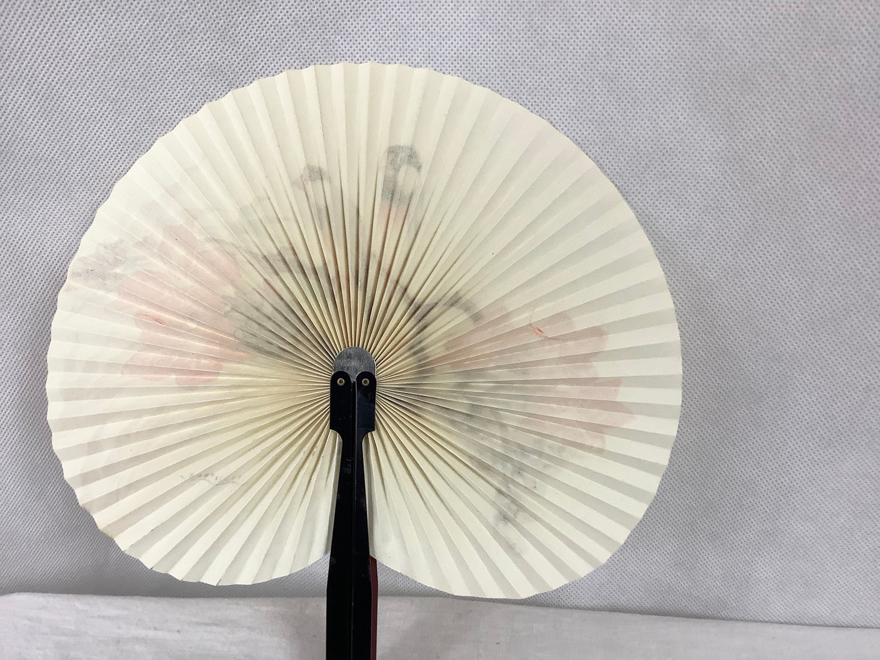 Vintage Chinese Paper Fans Bird Fans Orange Floral Fans - Etsy