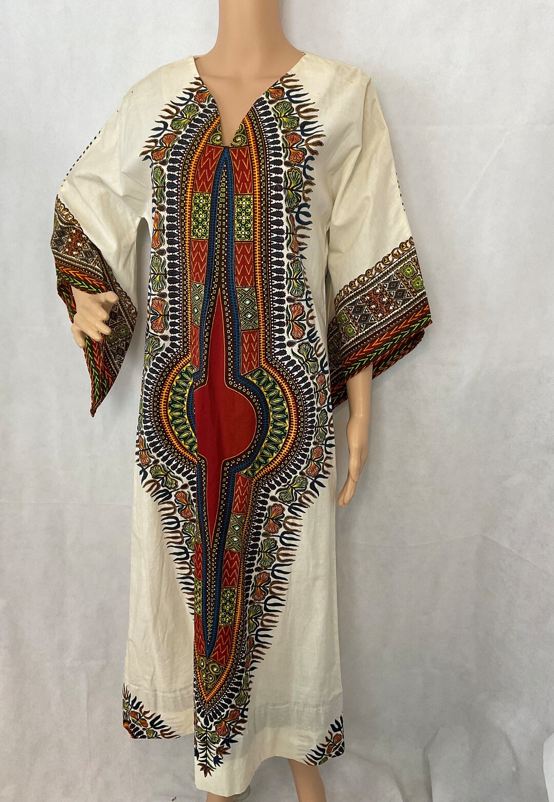 Vintage Mu Mu Cotton Maxi Dress - Etsy