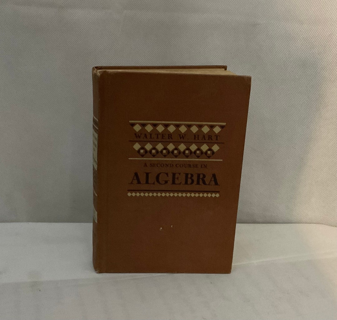 Vintage Books A Second Course in Algebra Walter W. Hart 1947 - Etsy