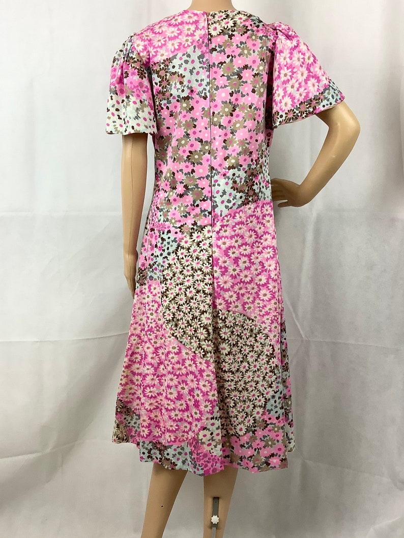 Vintage Clothing Handmade Floral Patchwork Dress 1970s Flutter - Etsy