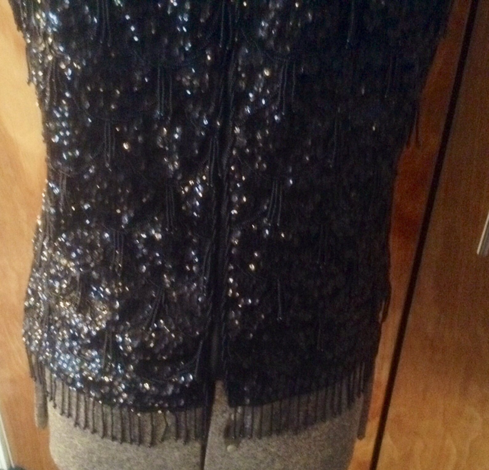 Vintage Sequin Shell Black Beaded Sequin Top by Stephen Chu - Etsy