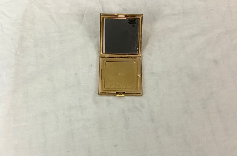 Vintage Evans Square Powder Compact 1940s 1950s Gold Compact | Etsy
