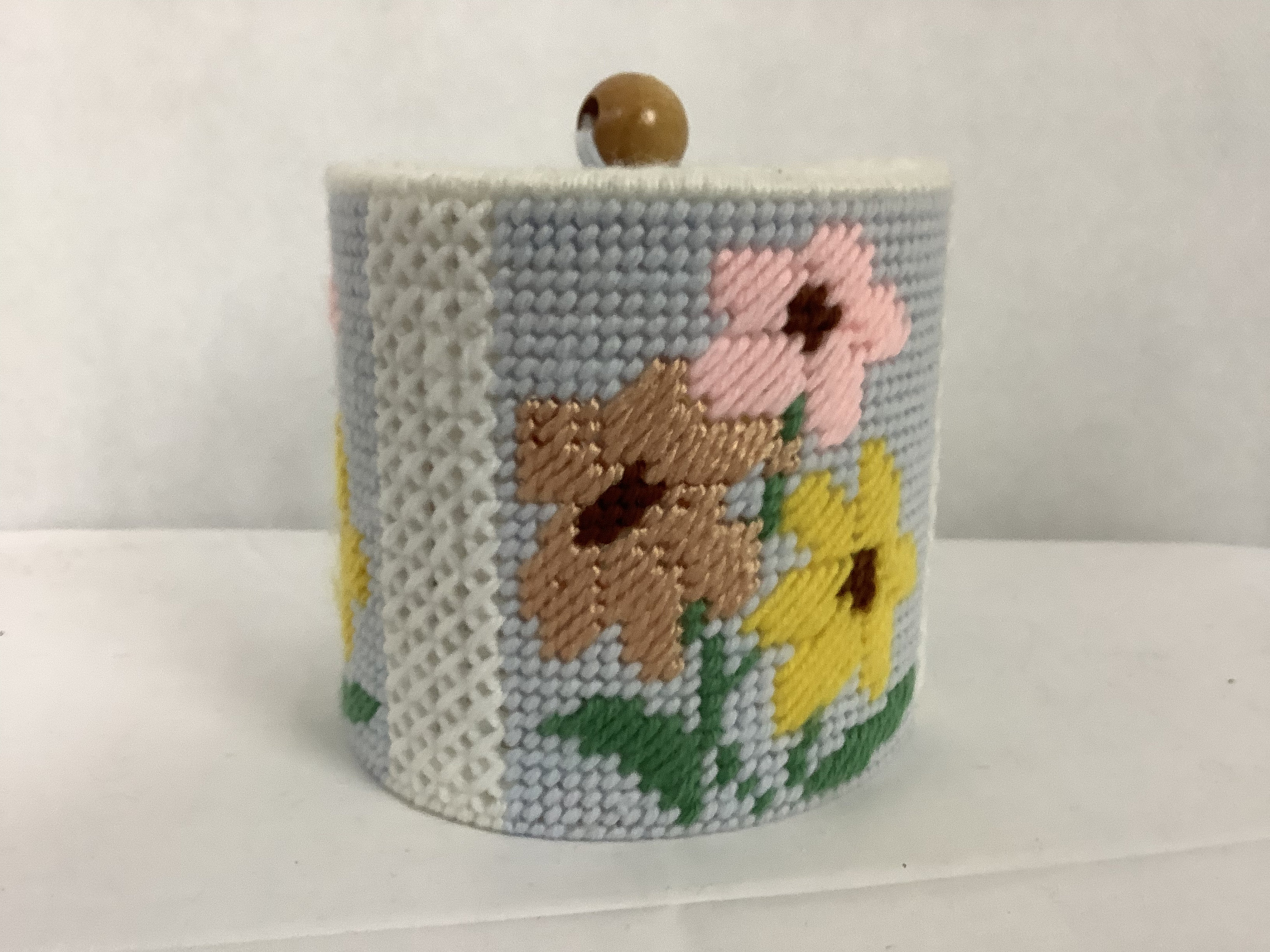 Vintage Needlecraft Needlepoint Tissue Box Cover Toilet Paper Cover - Etsy