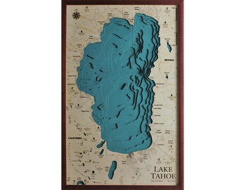 Laser Cut Lake Chart - Etsy
