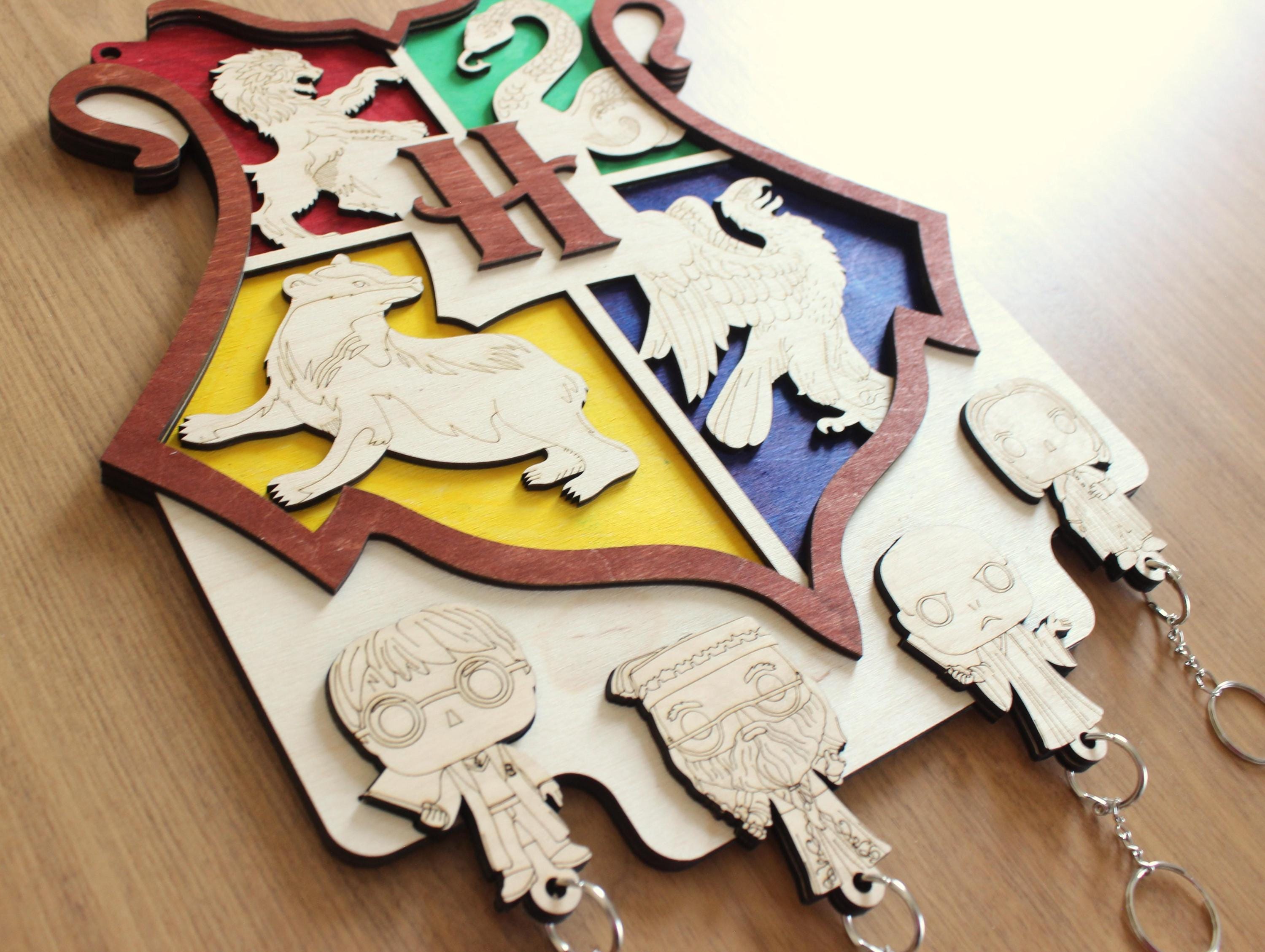 Keychain Holder Harry Potter Laser Cut Digital File DXF SVG Art Vector ...