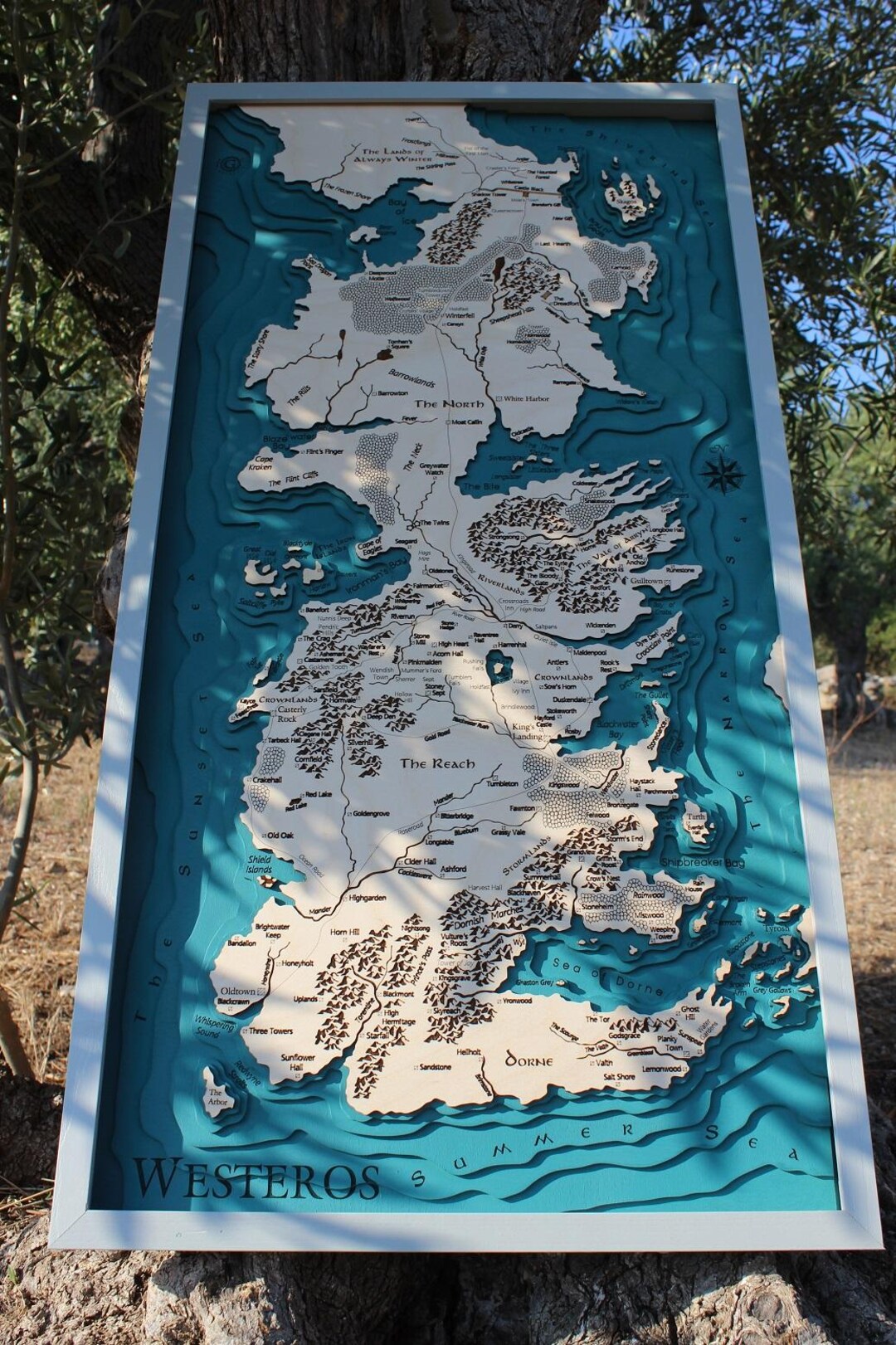 Westeros Game of Thrones Map 3D 46 X 88 Cm 18 X 35 Inch Game of Thrones ...
