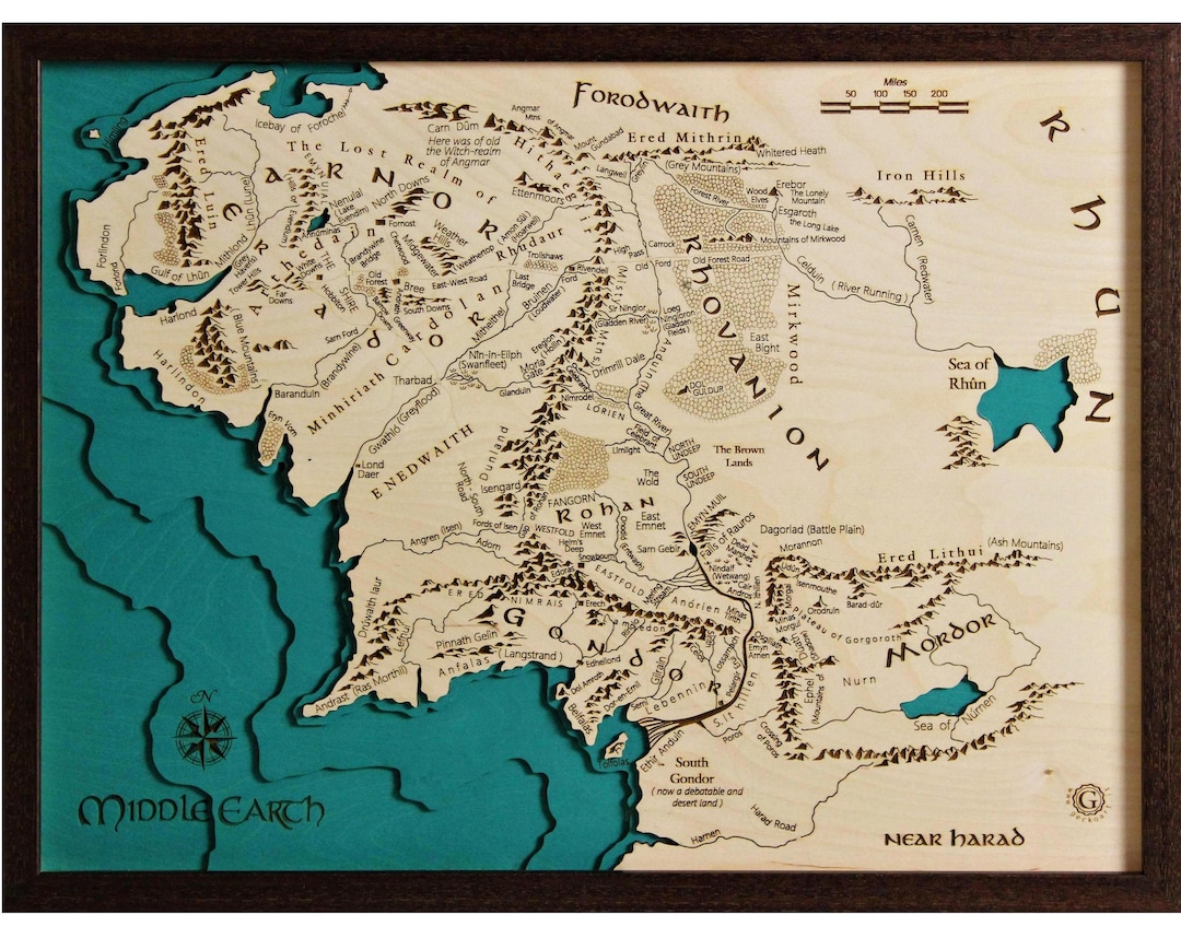 Middle Earth Map High Resolution