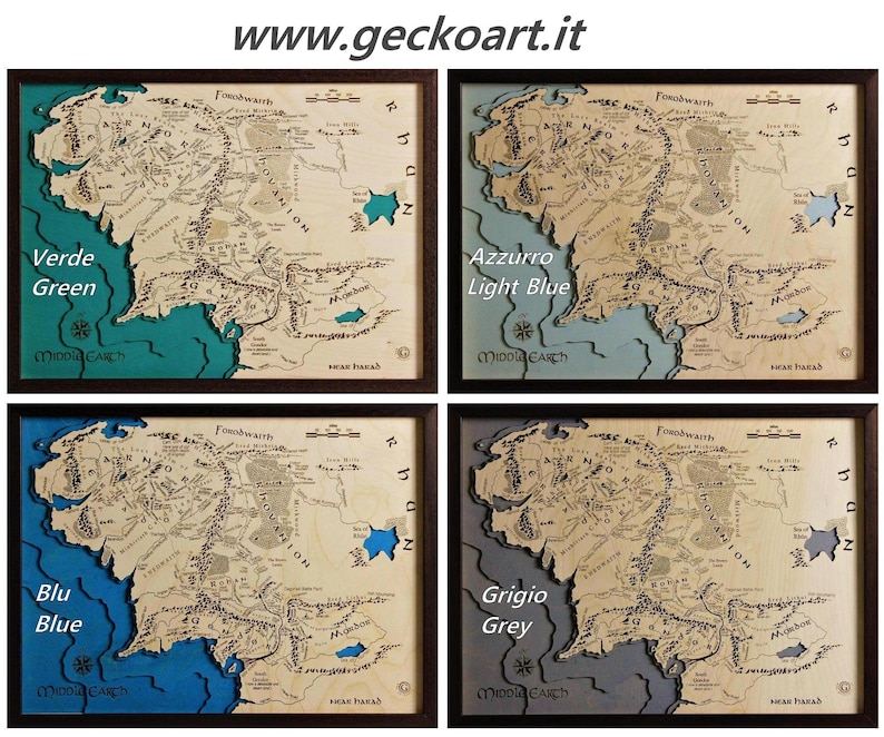 World Map | 65 X 91 Cm | 26 X 36 Inch | Www.geckoart.it - Etsy