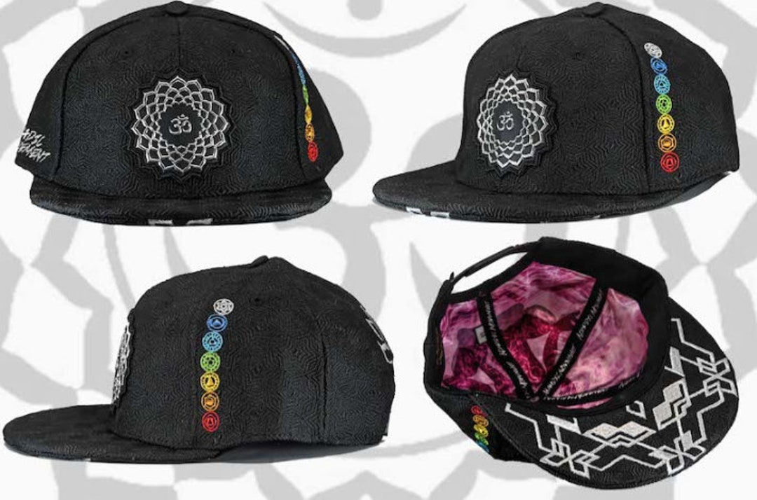 Chakra Hat Festival Hat Stash Pocket Hat Caps. Flat Bill - Etsy