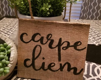 Carpe Diem Sign | Etsy