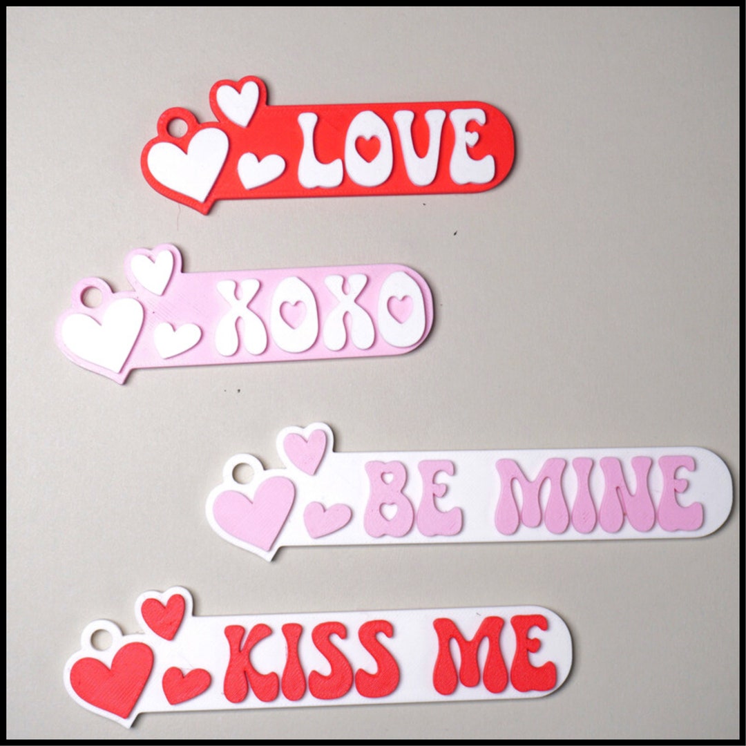 Valentine's Day Keychains | Kids School Bag | Lunch Box Tag | Keychain ...