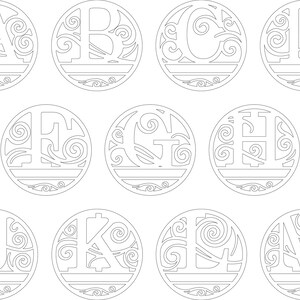 Custom Round Wood Monogram | Personalized Monogram | Wood Sign ...