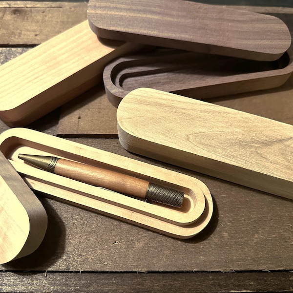 Wood Pen Box - Etsy