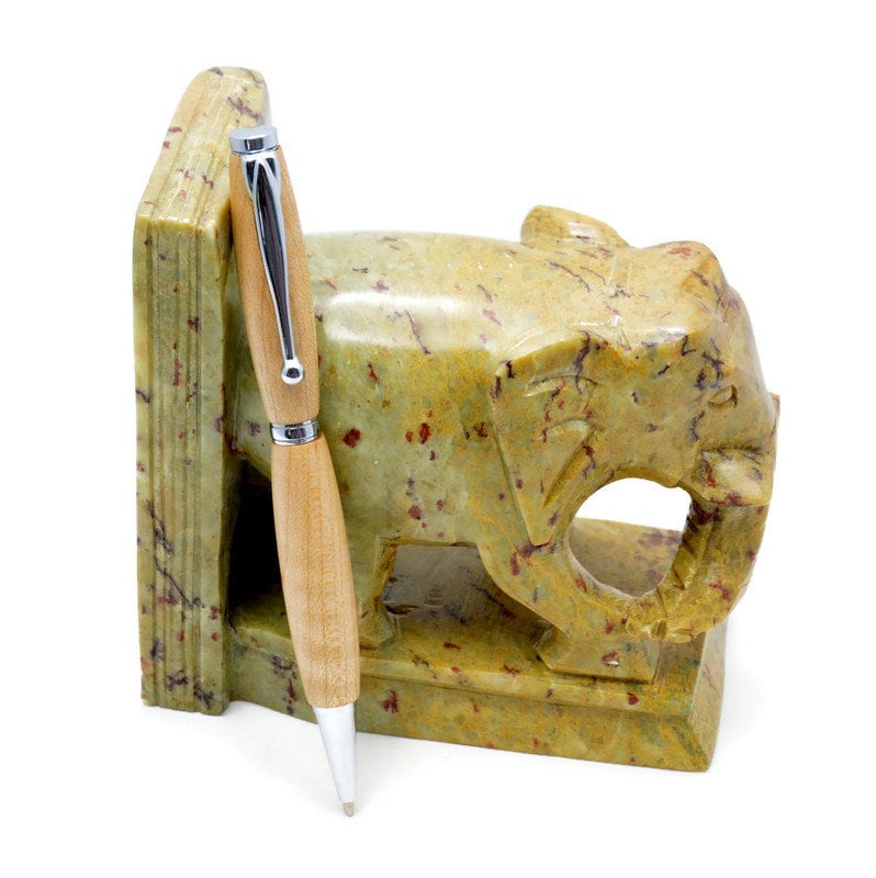 Curly Maple Slim Pen With Chrome Fittings Handcrafted Wood | Etsy