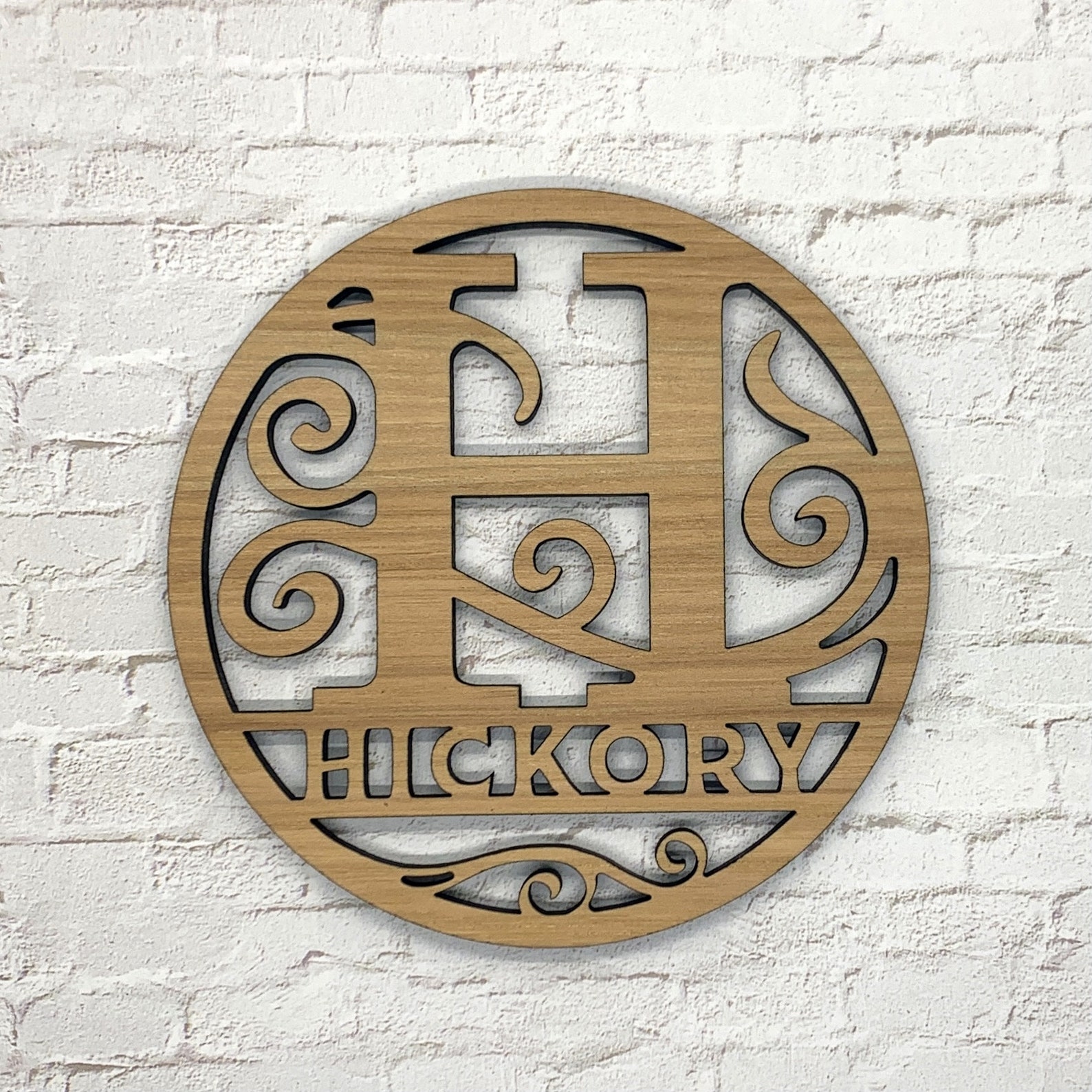 Custom Round Wood Monogram Personalized Monogram Wood Sign - Etsy